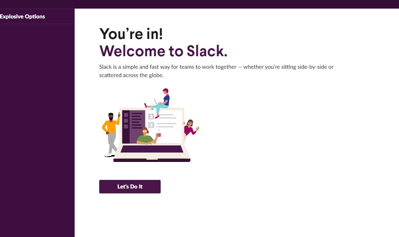 Instructions for Slack Sign On - Explosive Options